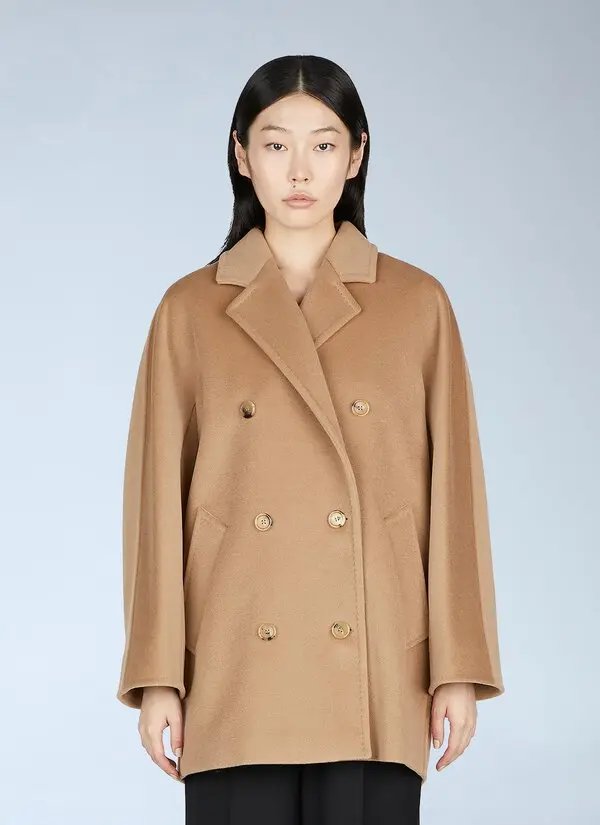 Max Mara Short 101801 Icon Coat - Cream