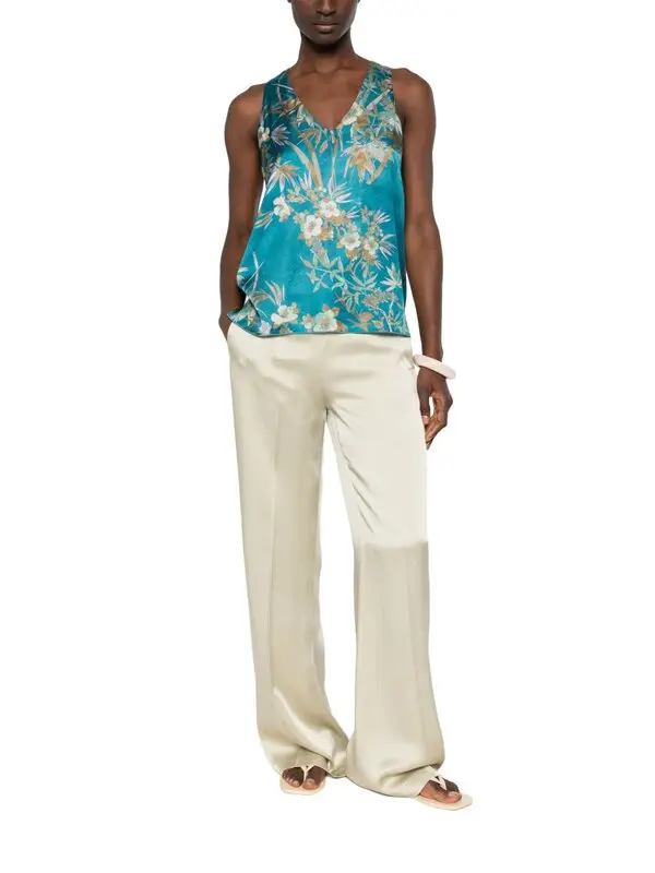 FORTE_FORTE Printed Satin Top