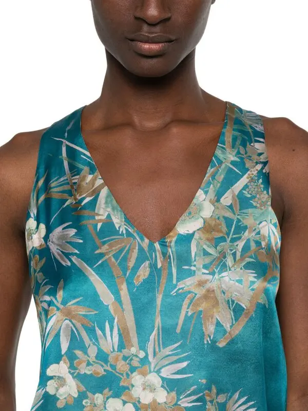 FORTE_FORTE Printed Satin Top