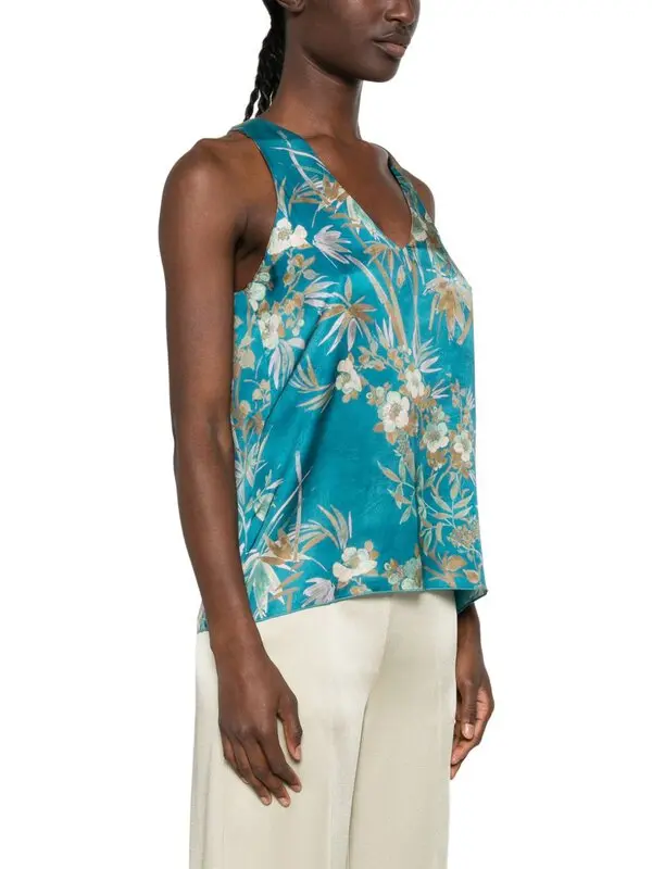 FORTE_FORTE Printed Satin Top