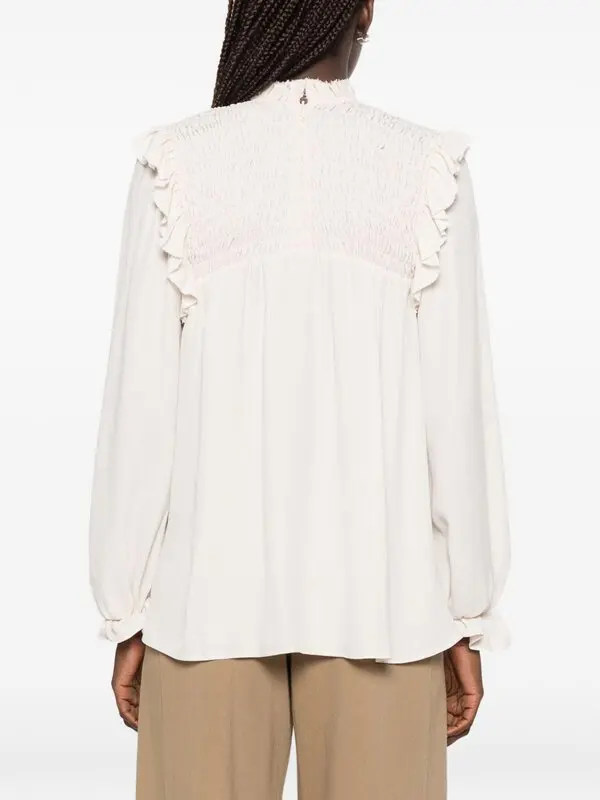 FORTE_FORTE Silk Blend Blouse