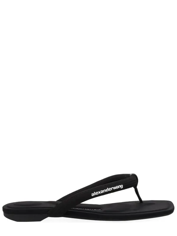 Alexander Wang Jenna Tubular Thong Sandals - Black