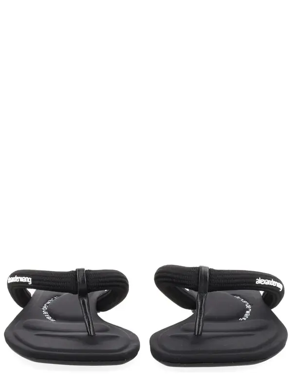Alexander Wang Jenna Tubular Thong Sandals - Black