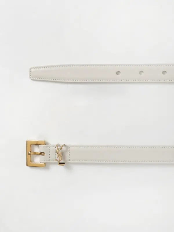 Saint Laurent Cassandre Leather Belt