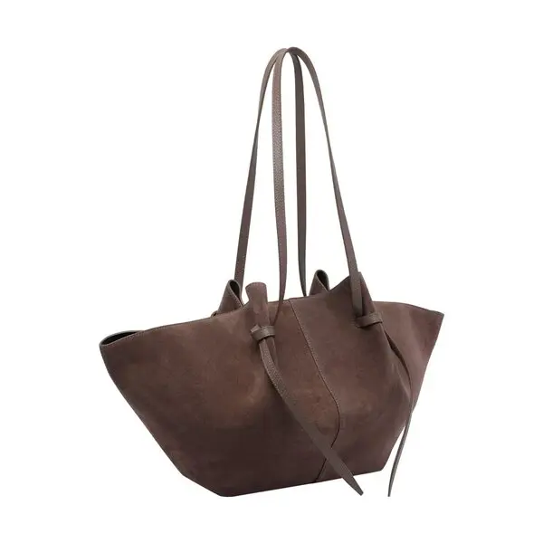 Yuzefi Large Suede Mochi Shoulder Bag