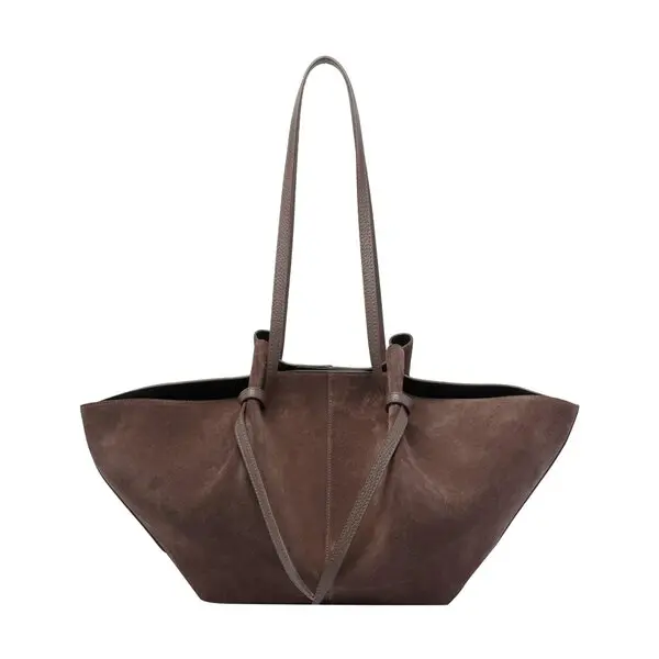 Yuzefi Large Suede Mochi Shoulder Bag