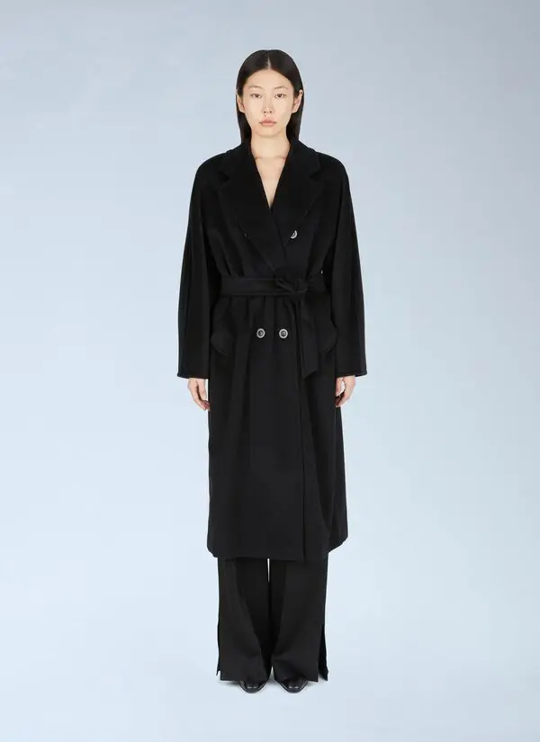 Max Mara Madame 101801 Wool And Cashmere Coat - Black