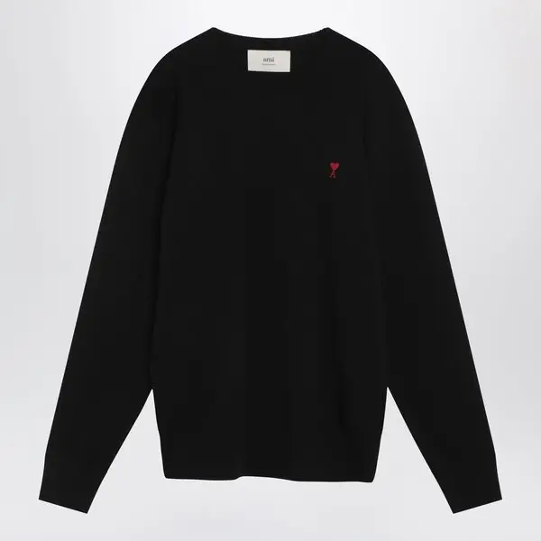 AMI Paris De Coeur Sweater - Black