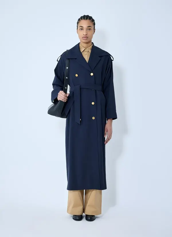 Max Mara Gabardine Wool Coat
