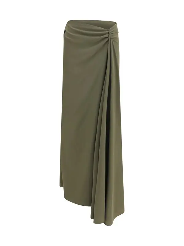 Alexander McQueen Draped Long Skirt