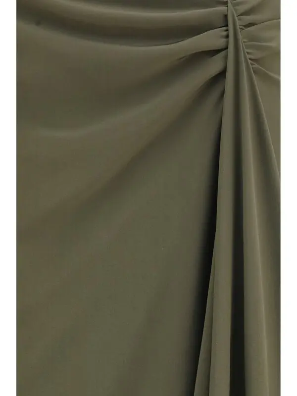 Alexander McQueen Draped Long Skirt