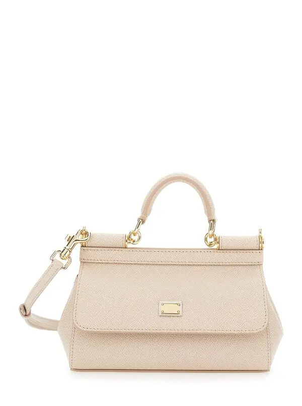 Dolce & Gabbana Sicily Leather Handbag - Pink
