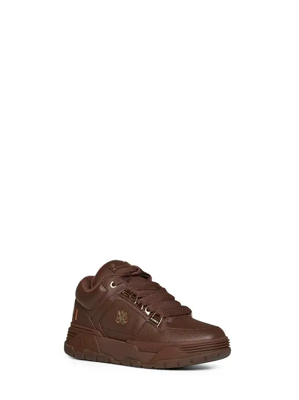 Amiri Brown Leather Chrome Ma-1 Sneakers