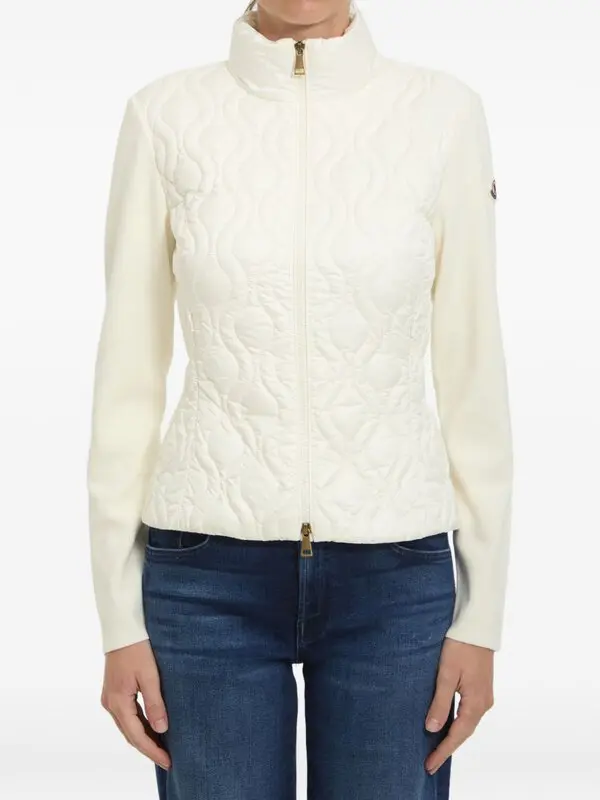 Moncler Wool And Nylon Padded Cardigan