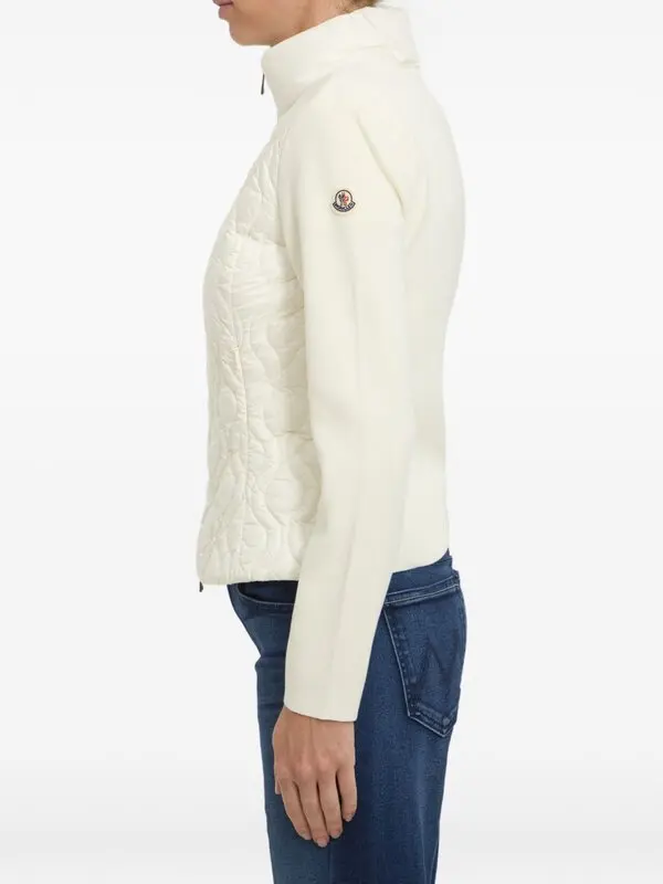 Moncler Wool And Nylon Padded Cardigan