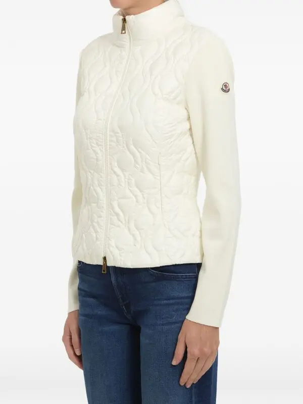 Moncler Wool And Nylon Padded Cardigan