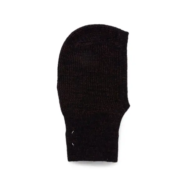MAISON MARGIELA Ribbed Knit Hat - Black