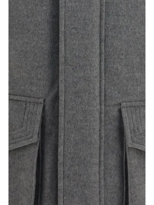 Brunello Cucinelli Cashmere Jacket With Zip And Buttons