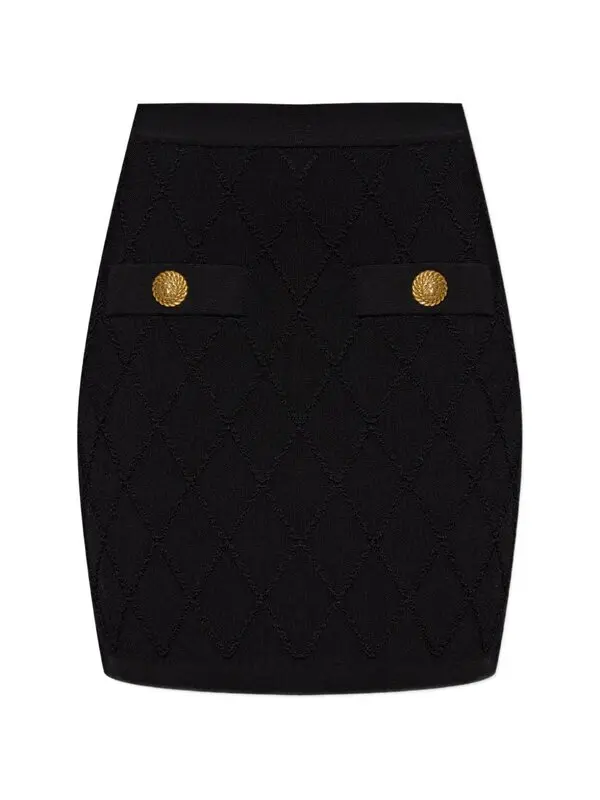 Balmain Quilted Mini Skirt - Multicolor