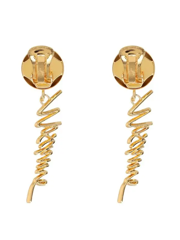 Moschino Logo Earrings