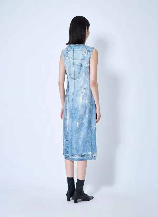 Acne Studios Printed Sequin Midi Dress
