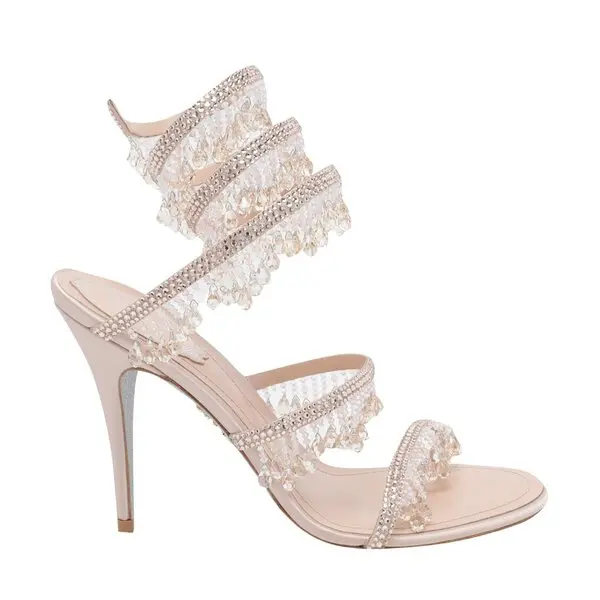 Rene Caovilla Jahanara Pump Sandals - Pink