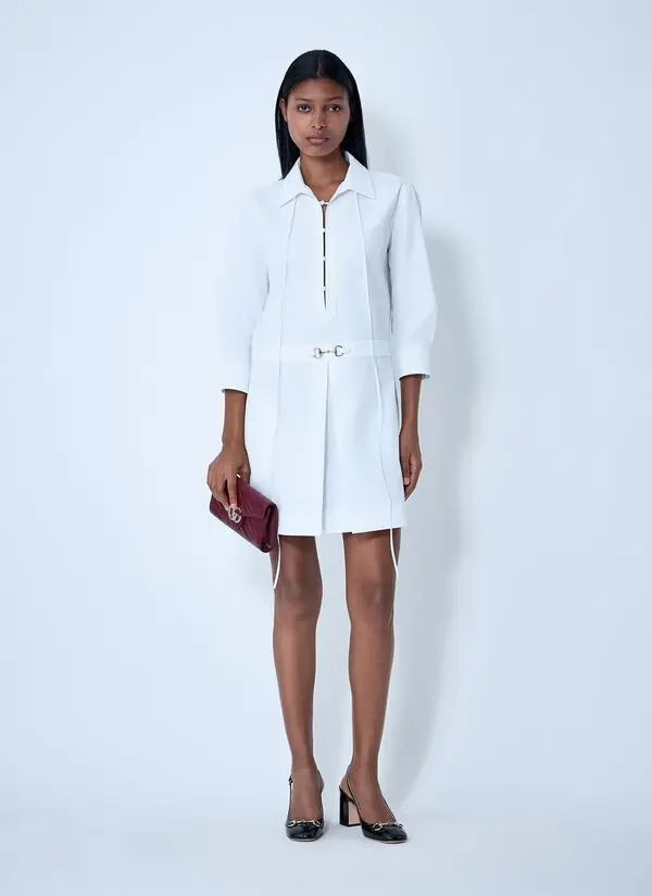 Gucci Cotton Shirt With Horsebit Hardware - White