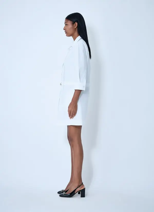 Gucci Cotton Shirt With Horsebit Hardware - White