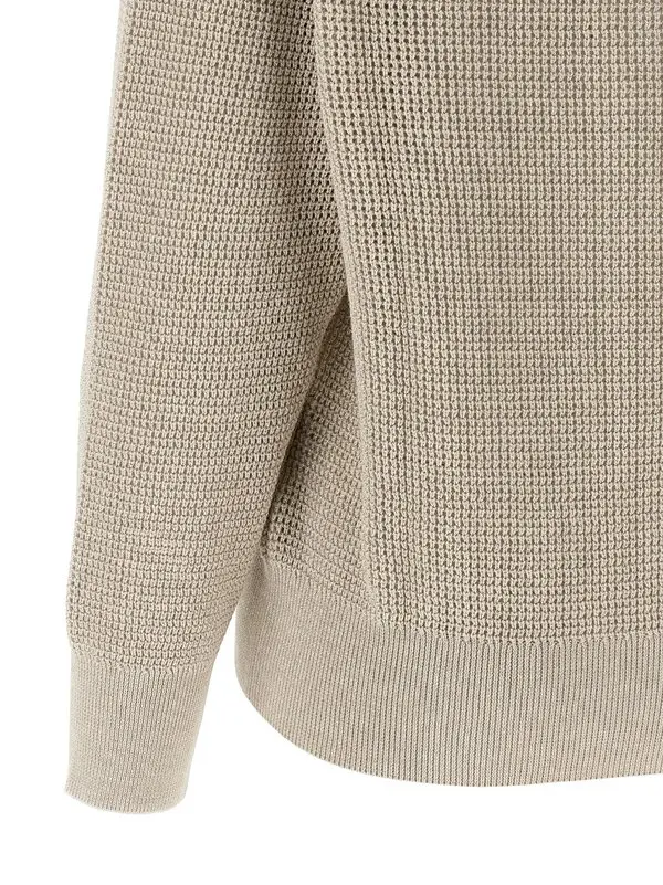 Brunello Cucinelli Metallic Pullover - Cream