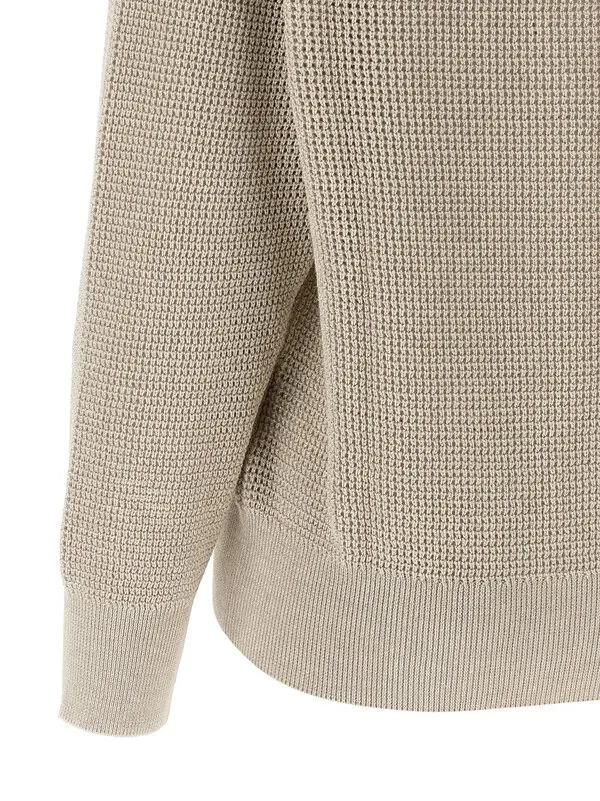 Brunello Cucinelli Metallic Pullover - Cream