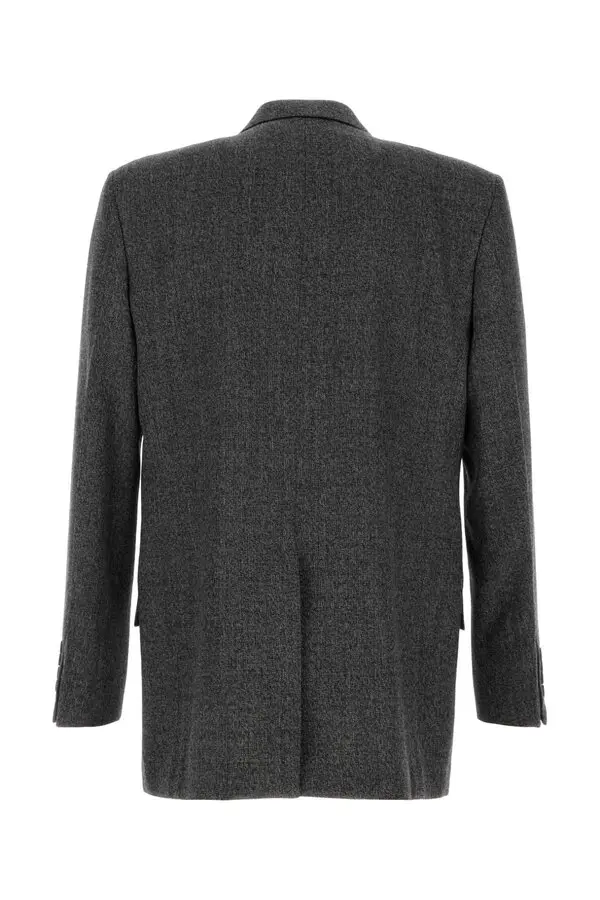 Gucci Melange Charcoal Wool Blazer