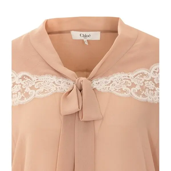Chloé Silk Blend Pussybow Blouse