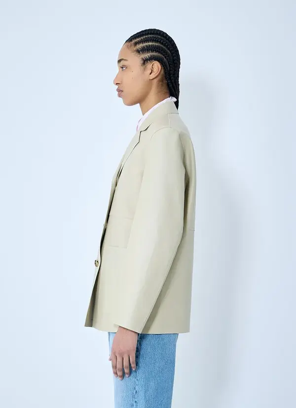 TOTEME Clean Leather Blazer - Multicolor