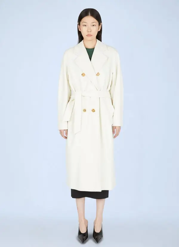 Max Mara Madame 101801 Icon Coat - White