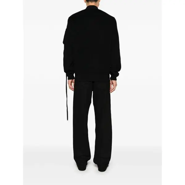 ANN DEMEULEMEESTER Textured Wool-blend Bomber Jacket