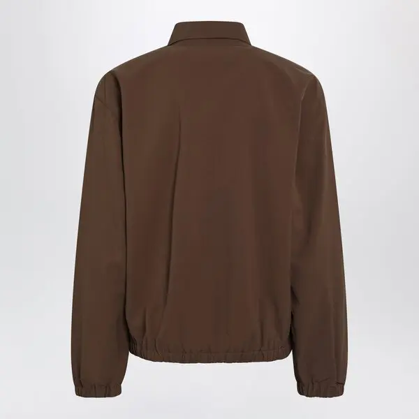 Prada Blouson In Tobacco Technical Fabric
