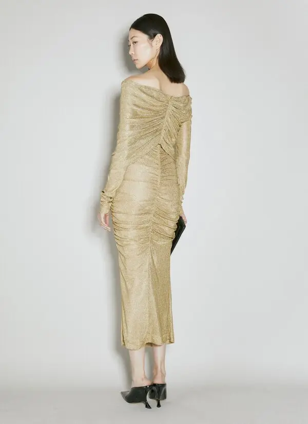 Dolce & Gabbana Lurex Mesh Midi Dress
