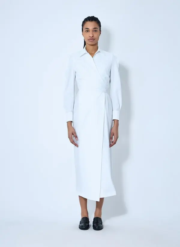 Max Mara Poplin Shirt Dress - White