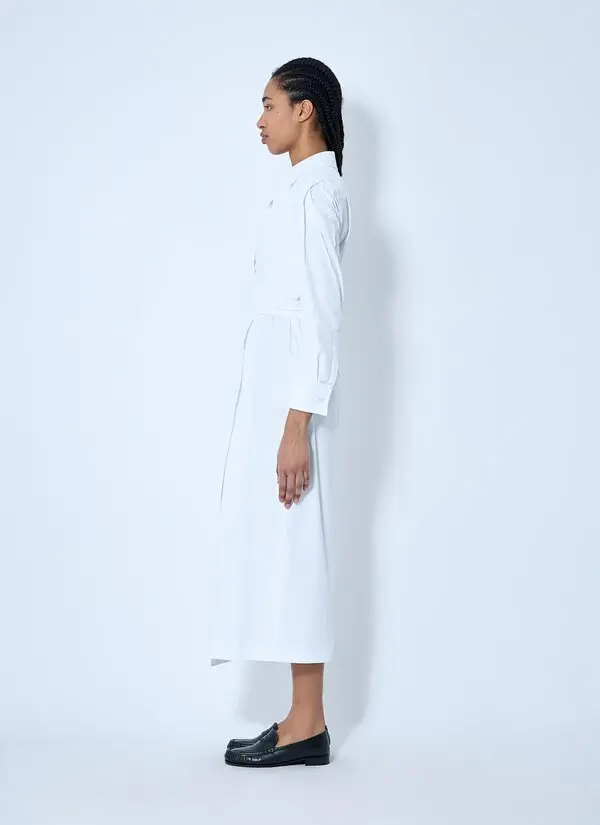 Max Mara Poplin Shirt Dress - White