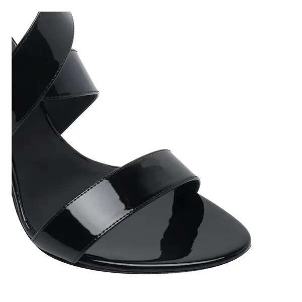 Alaïa Patent Leather Cone Pump Sandals - Black