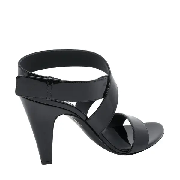 Alaïa Patent Leather Cone Pump Sandals - Black