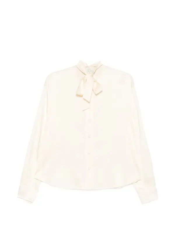 FORTE_FORTE Silk Bow-tie Shirt - Multicolor