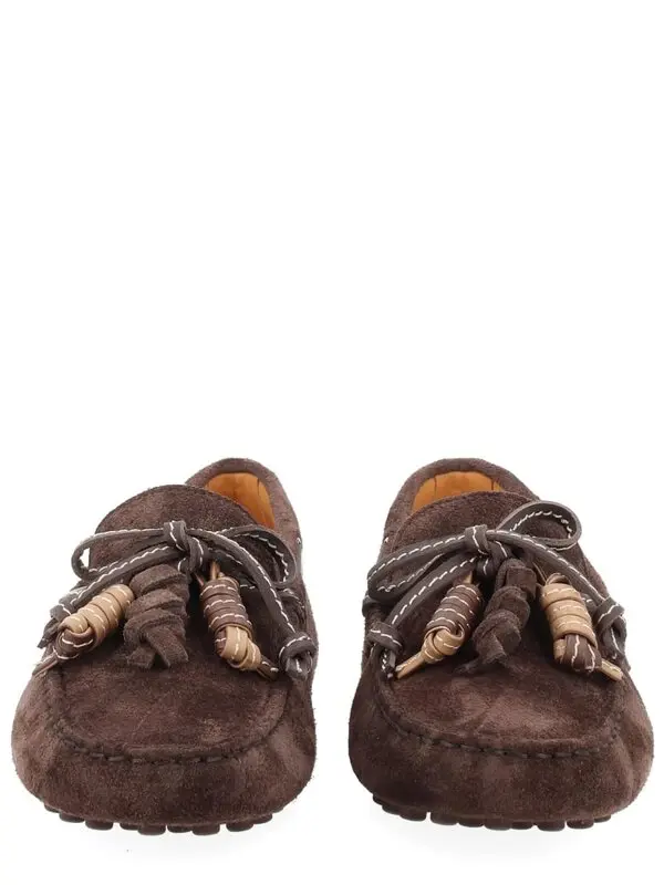 TOD'S Suede Moccasins - Brown