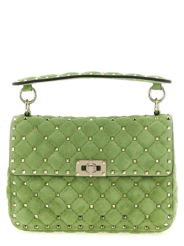 Valentino Garavani Rockstud Spike Shoulder Bag - Green