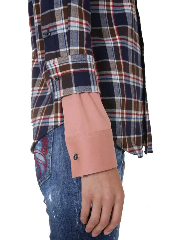 Dsquared2 Plaid Flannel Shirt