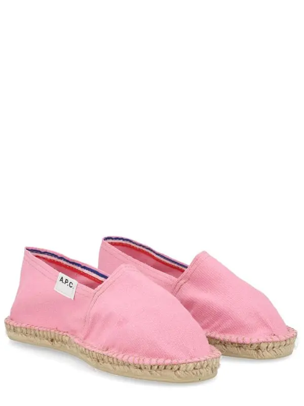A.p.c. Espadrilla In Tela - Pink