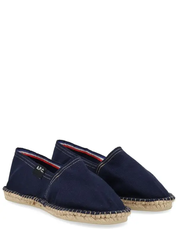 A.p.c. Espadrilla In Tela - Blue