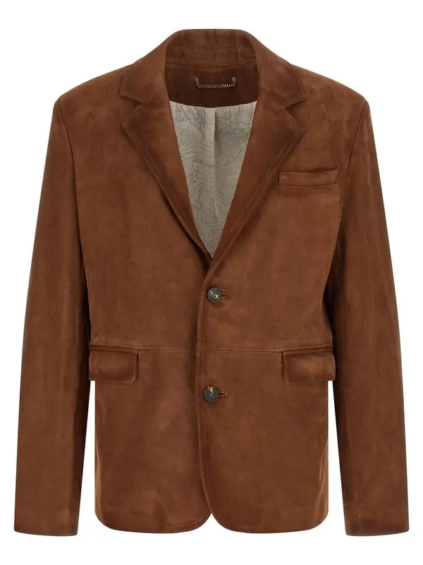 GOLDEN GOOSE Robyn Suede Jacket - Brown