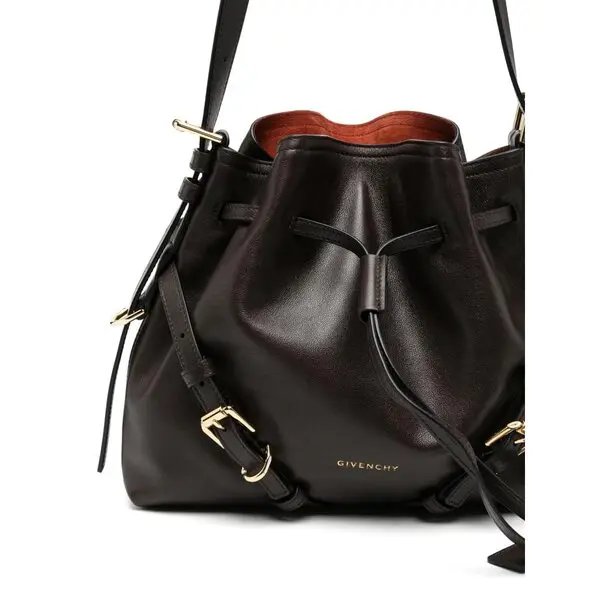 Givenchy Calf Leather Bucket Bag - Brown