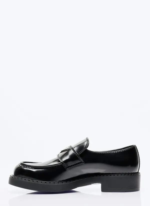 Prada Brushed Leather Loafers